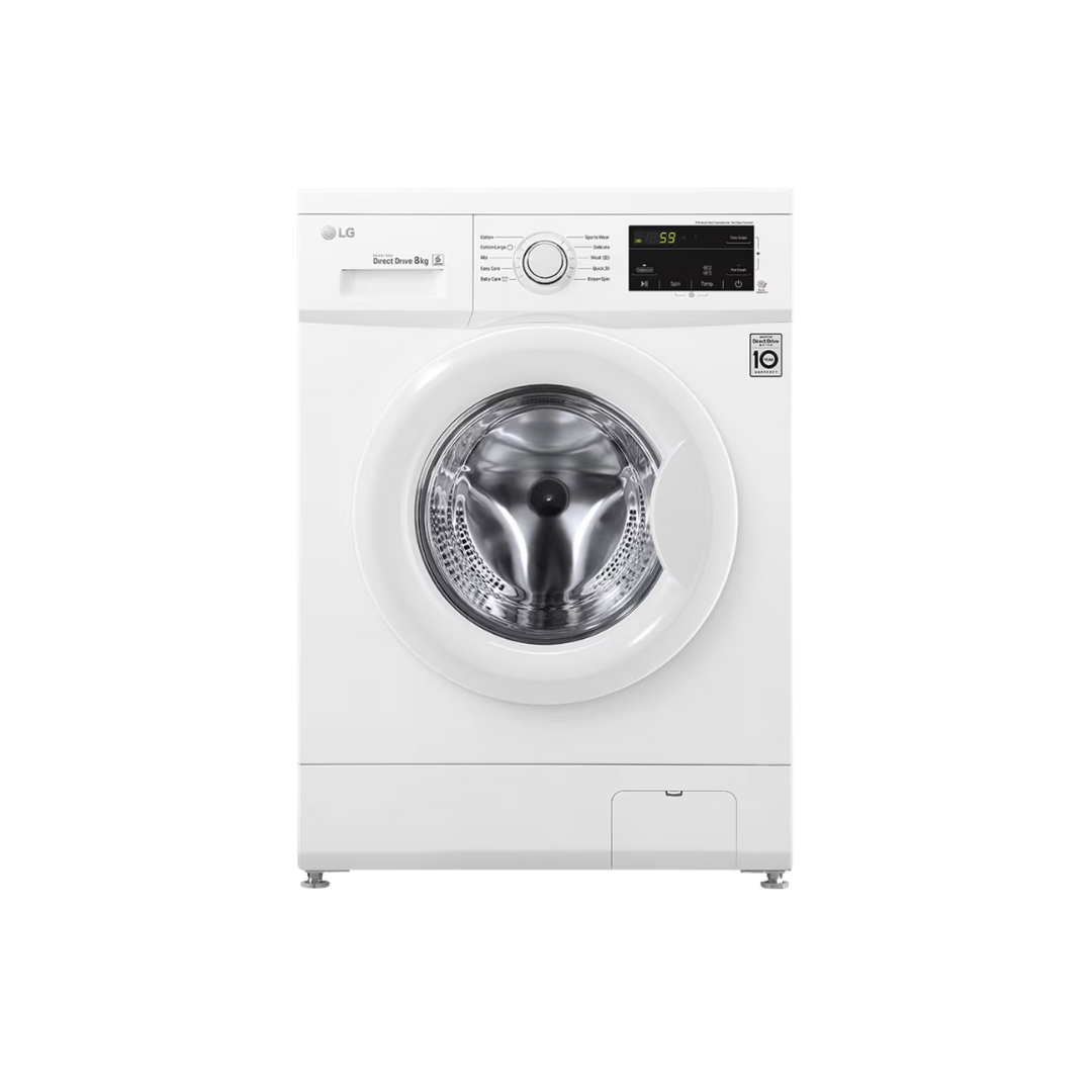 LG Washing Machine 8kg Front Load WD-MD8000WM